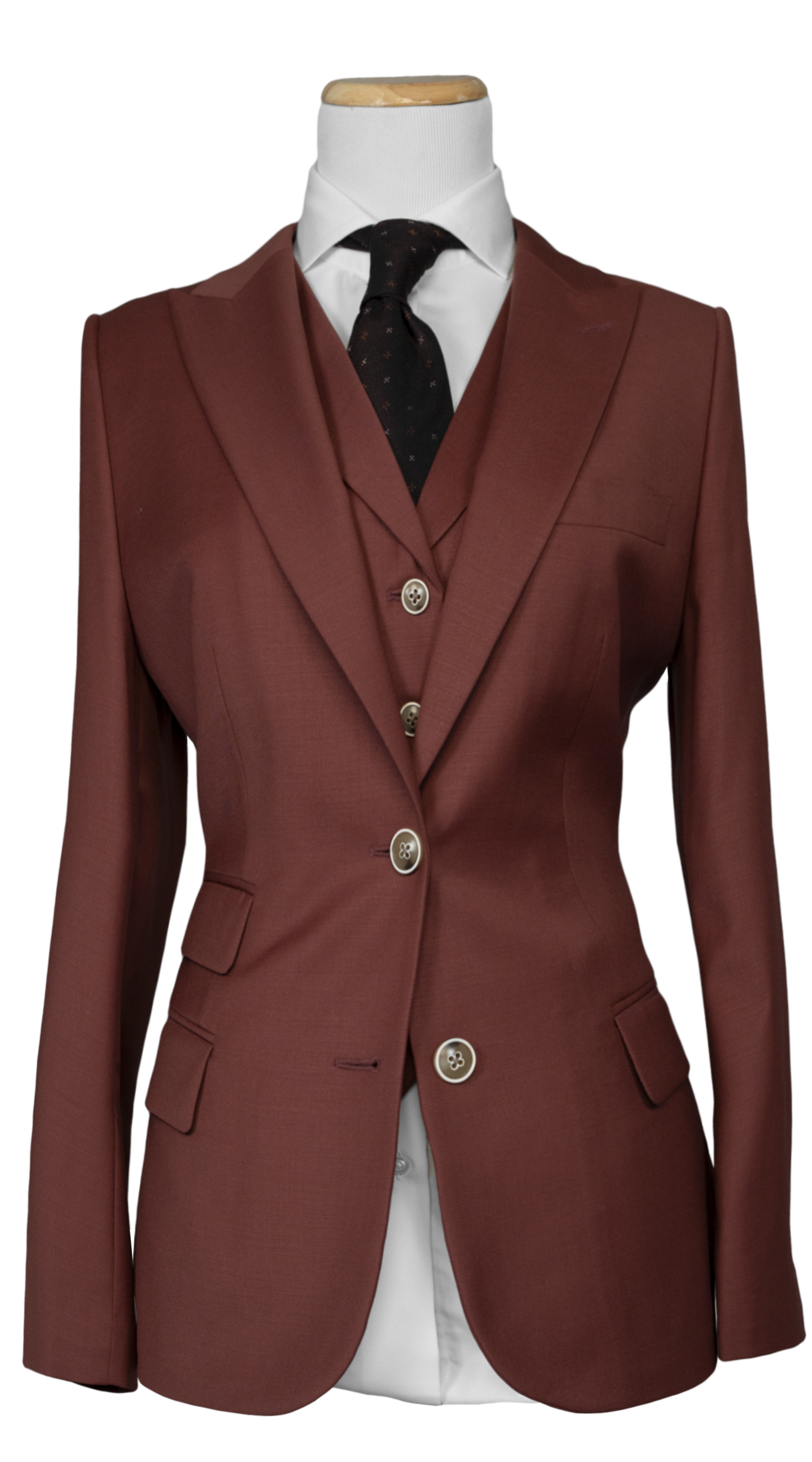 Cocoa Twill Wool Suit | SUITABLEE