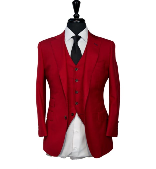 Red Wool Suit