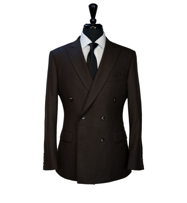 Brown Worsted Wool Suit